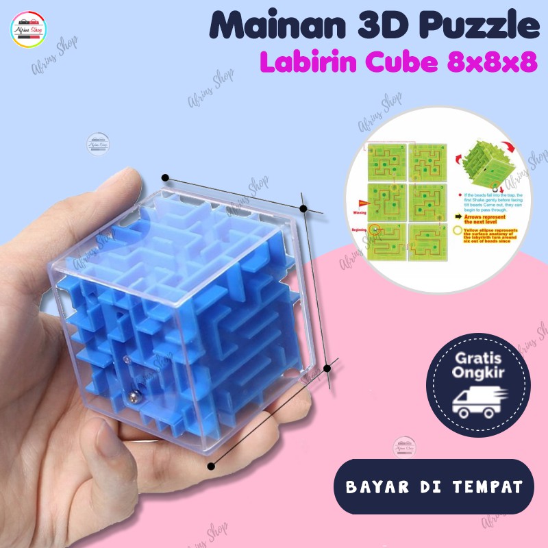 Jual Mainan Puzzle 3D Kotak Labirin 8x8x8cm | Shopee Indonesia
