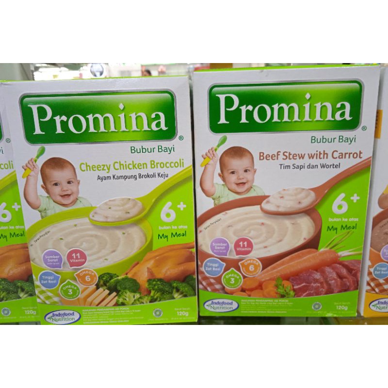 Jual Promina Bubur Bayi 6+ Rasa Ayam Kampung Brokoli Keju dan Tim Sapi ...