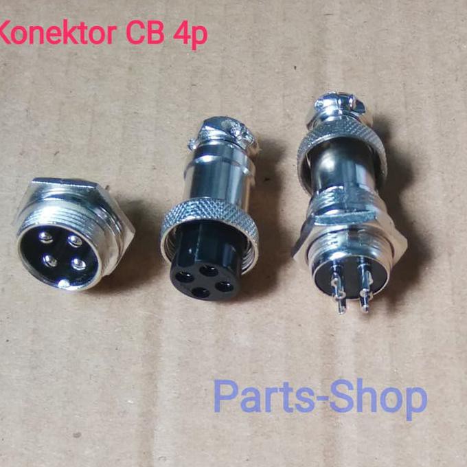 Jual Konektor Connector Cb Radio 4 Pin 4P Male And Female. Prtsp342 ...