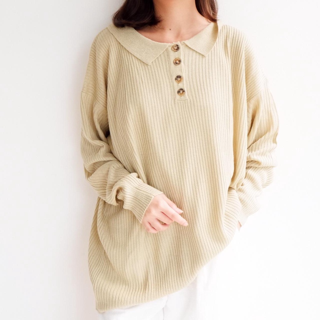 Jual Vintage House Zuca Polo Knitwear (Sweater / Polo Rajut Wanita ...