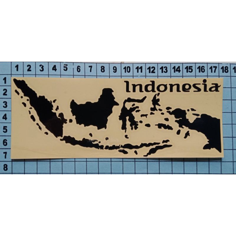 Jual STICKER PETA INDONESIA PULAU INDONESIA CUTTING | Shopee Indonesia