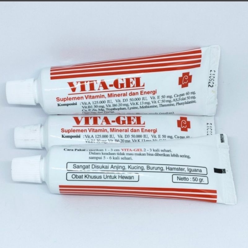Jual Vitamin Kucing Anjing Vita-Gel Vitagel Vita Gel Penambah nafsu Makan Dan Imun | Shopee ...