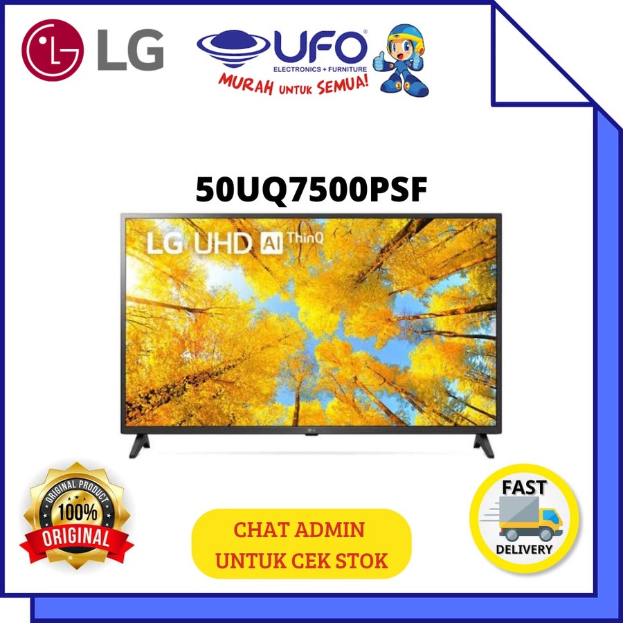 Jual LG 50UQ7500 LED 4K UHD SMART TV 50 INCH | Shopee Indonesia