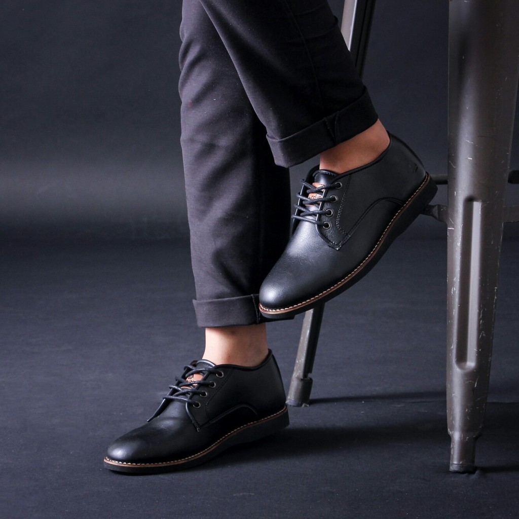 Jual Sepatu Casual Formal Pria Model Terbaru BSC CASPIAN ORIGINAL Hitam ...