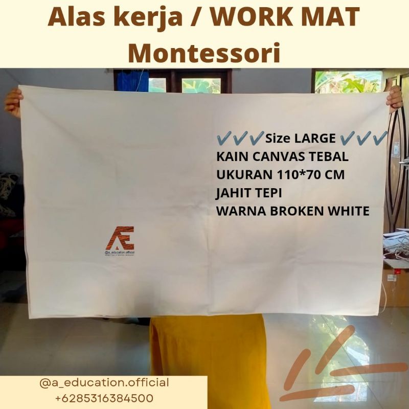 Jual ALAS kerja MONTESSORI work mat montessori | Shopee Indonesia