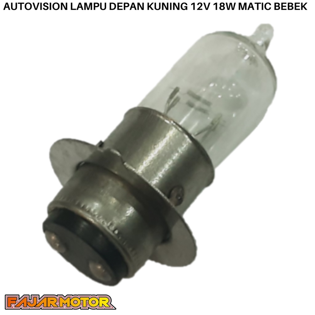 Jual BOHLAM LAMPU DEPAN MOTOR HALOGEN 18W 12V M5 AUTOVISION | Shopee ...