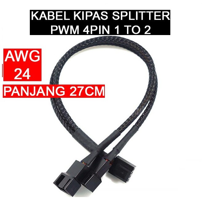 Jual Kabel Splitter 4Pin FAN (Port FAN 4Pin Motherboard) to 3Pin & 4Pin ...