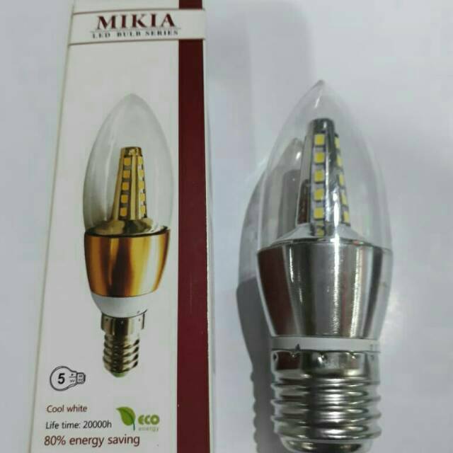 Jual lampu LED candle lilin gantung hias 5W 5 watt E27 | Shopee Indonesia