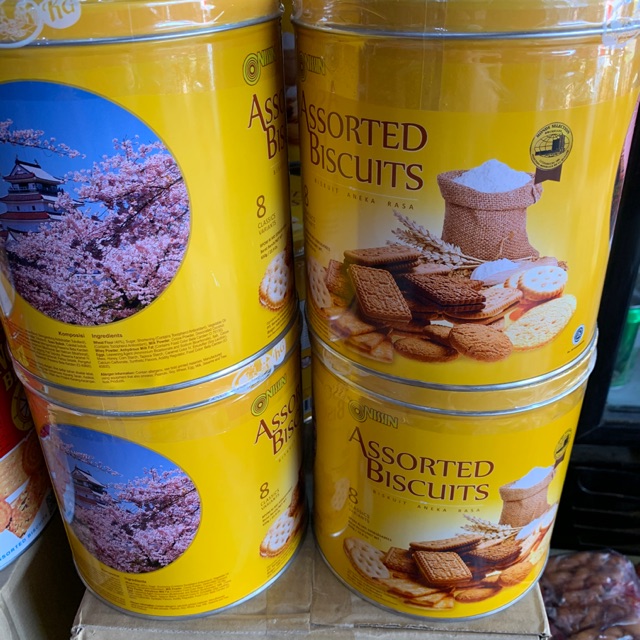 Jual BISKUIT KALENG NISSIN ASSORTED YELLOW Biscuits 650 Gram KUNING ...