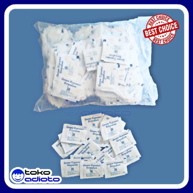 Jual 1Pack Garam Sachet 250pcs/ Salt Stick / Garam Halus / Garam Yodium ...
