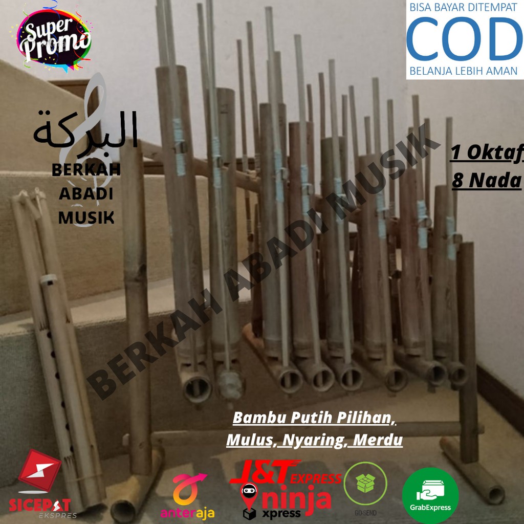 Jual Angklung bambu angklung 8 nada angklung 1 Oktaf Calung Bambu Bisa ...