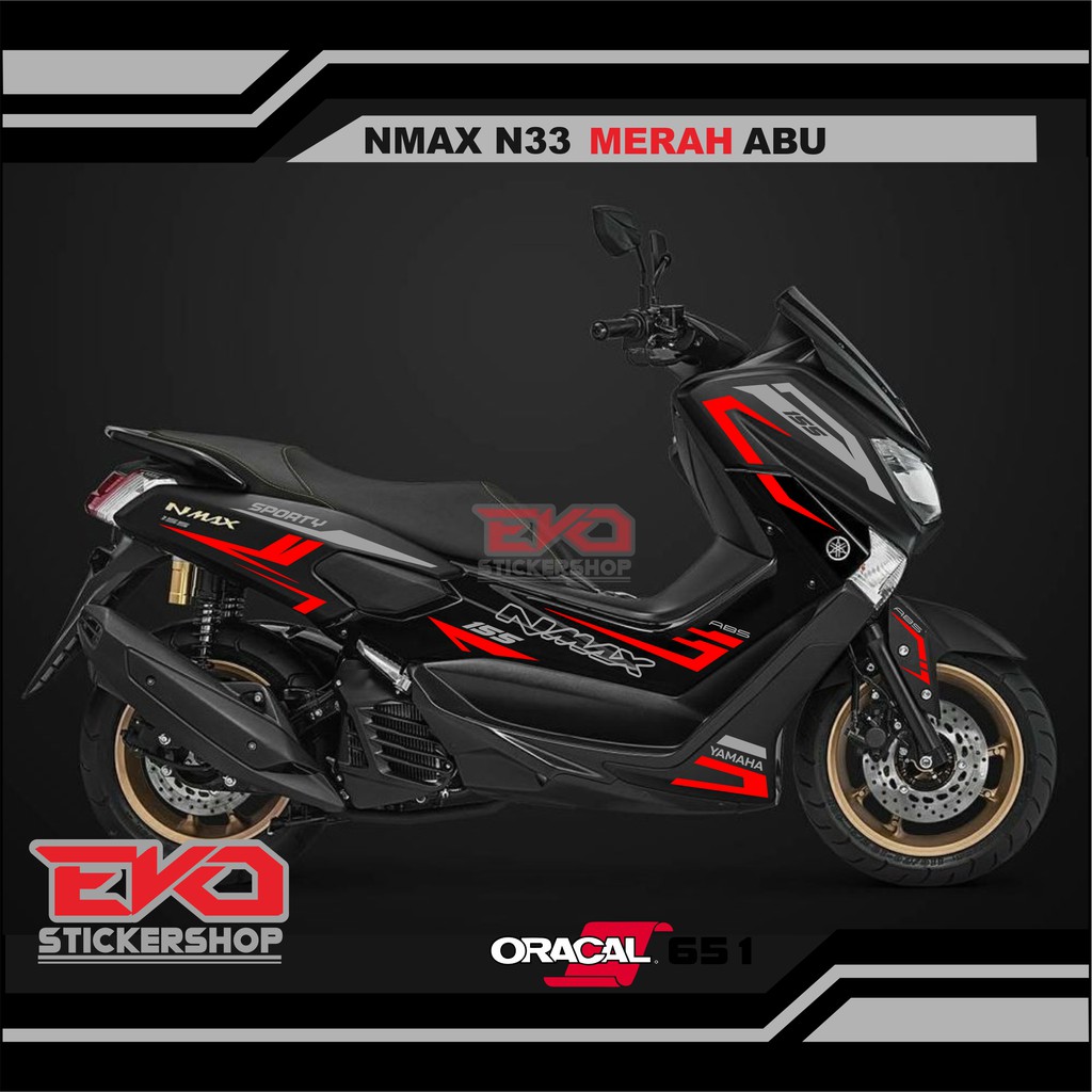 Jual STIKER NMAX HITAM CUTTING STICKER NMAX SPORTY | Shopee Indonesia