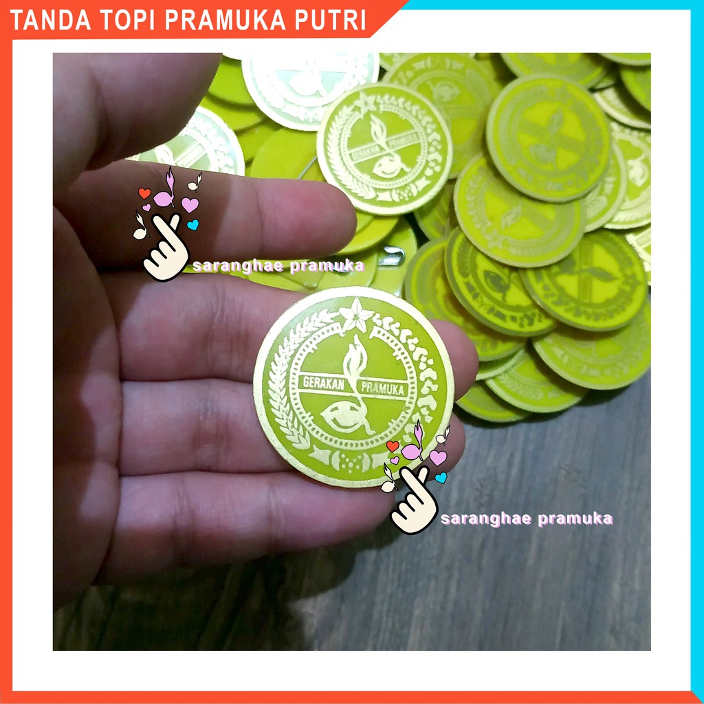 Jual Atribut Pin Pramuka Tanda Topi Pramuka Emblem Putri Boni Pramuka ...