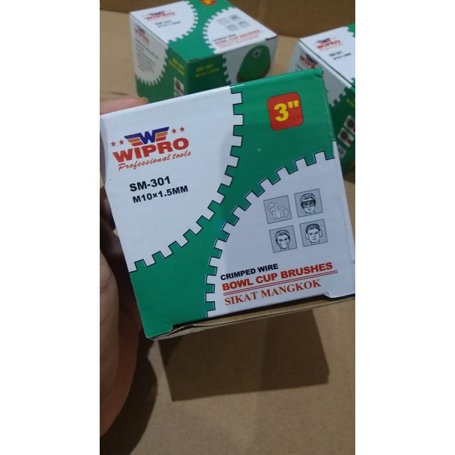 Jual Sikat Kawat/Brush Cup/Sikat Mangkok 3 Inchi WIPRO SM-301 | Shopee Indonesia