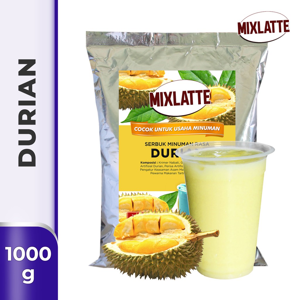 Jual Powder Drink Bubuk Minuman Rasa DURIAN MIXLATTE 1 Kg | Shopee ...