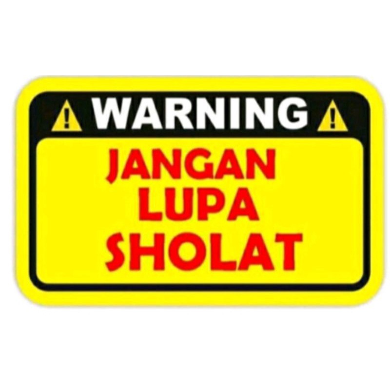 Jual stiker jangan lupa shalat | Shopee Indonesia