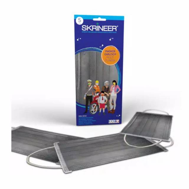 Jual SKRINEER dalam isi 5 pcs masker kesehatan earloop skinner masker ...