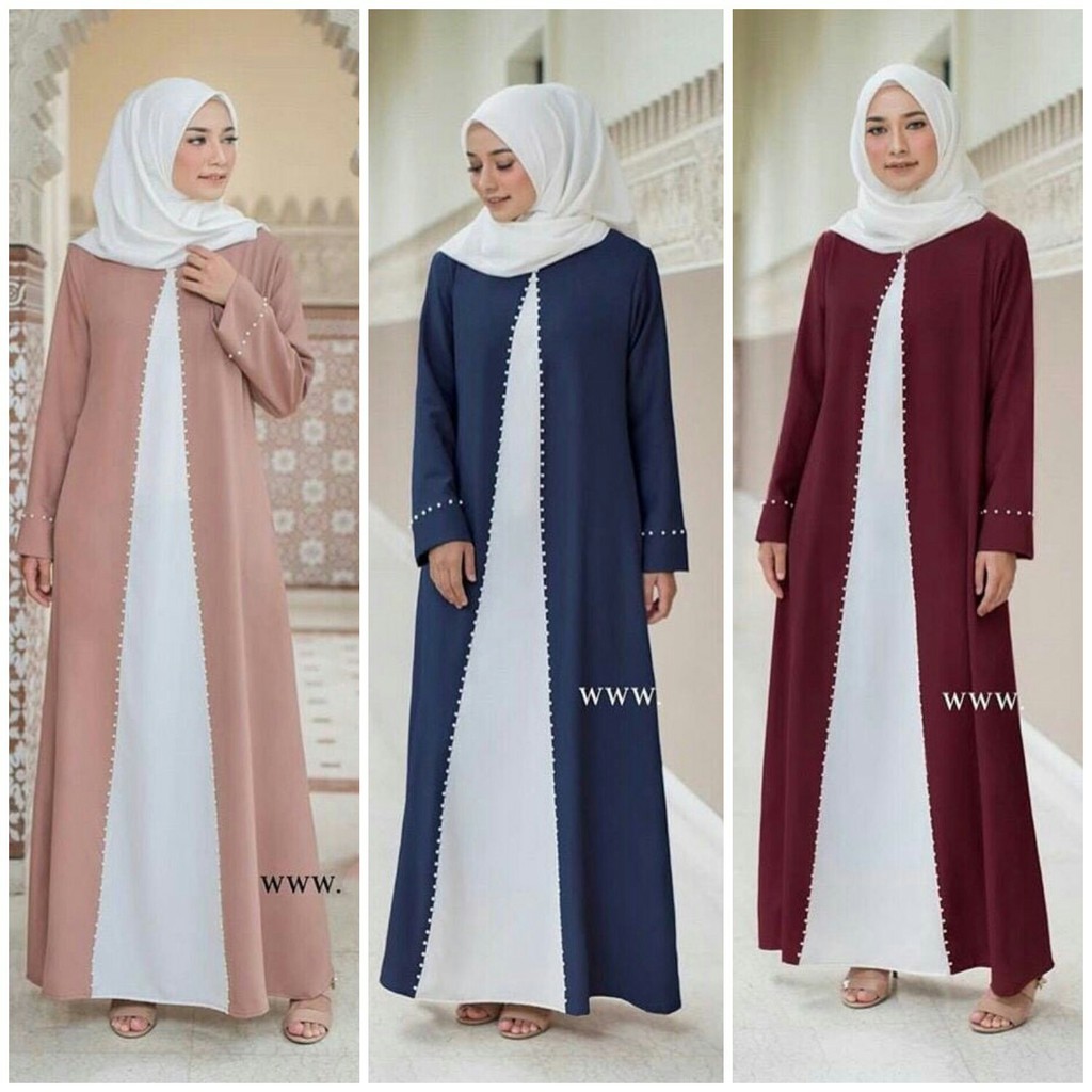 Jual BAJU MUSLIM ARAB DresS ARAB Pearly HDJ Bahan Twistcone LD98cm Pjg ...