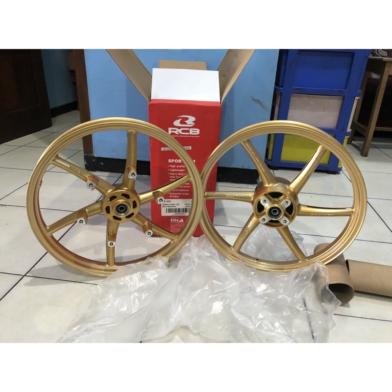 Jual velg RCB SONIC ukuran 160/160 gold | Shopee Indonesia