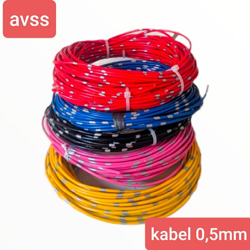 Jual Kabel bintik avss 0,5mm 1roll 20meter | Shopee Indonesia