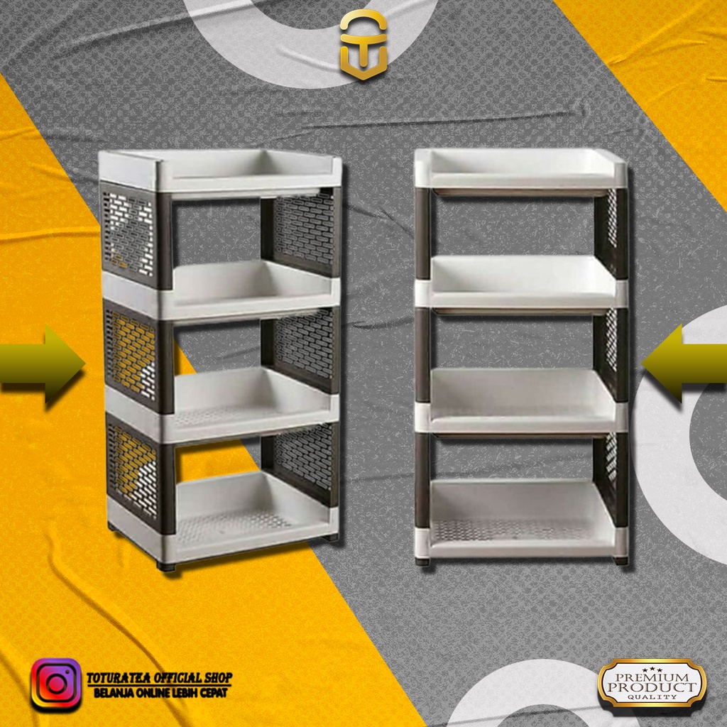 Jual RAK YOYO 4 SUSUN SERBAGUNA / RAK 4 TINGKAT RODA MULTIFUNGSI / RAK ...