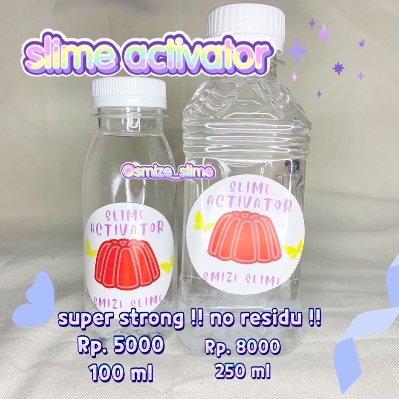 Jual slime activator 100ml 250ml bening no residu super strong smize ...