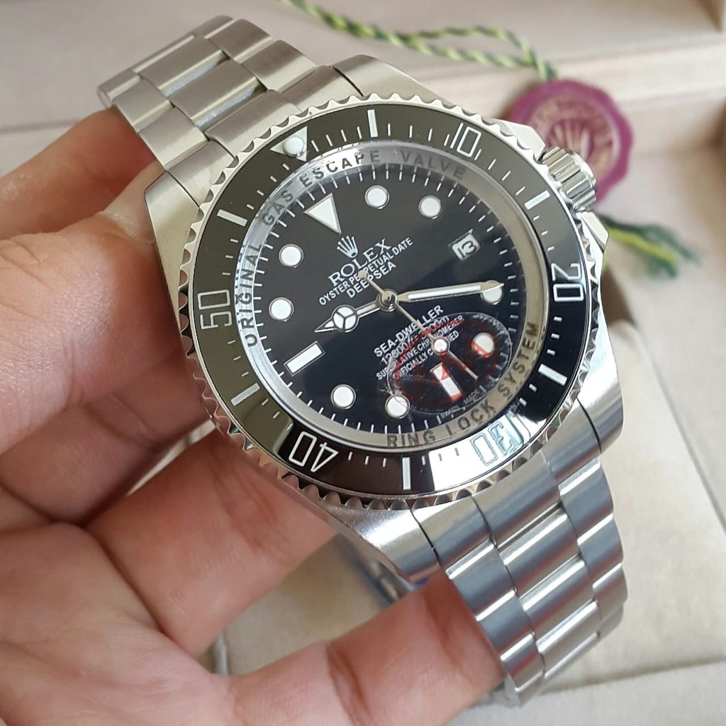 Jual Jam Tangan PRIA Rolex DeepseaSea Dweller Stainless AUTOMATIC ...