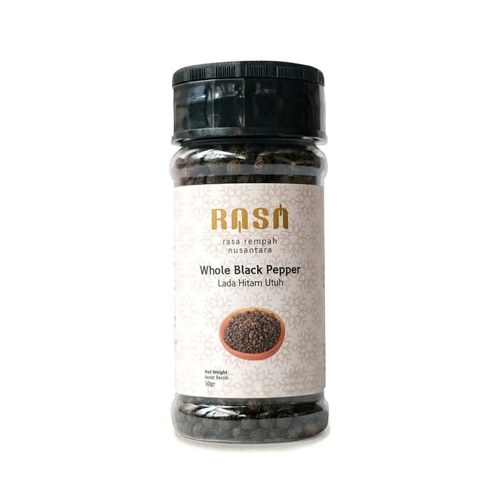 Jual Rasa Whole Black Papper - Lada Hitam Utuh 50gr (EXP 15 Sep 2022 ...