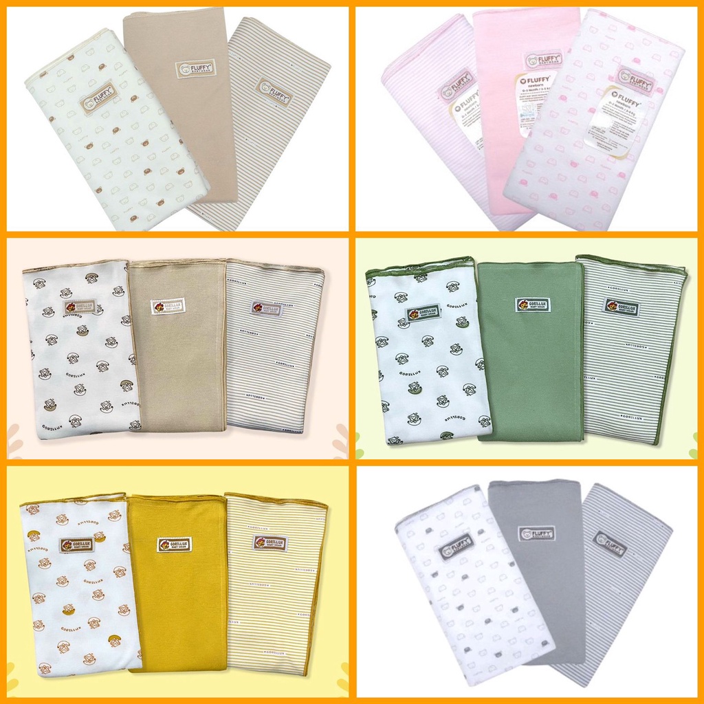 Jual Bedong Bayi Fluffy Nova Gorillux Grey / Brown Series / Pink Series ...