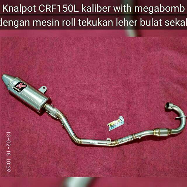 Jual Knalpot CRF150 L Megabomb merk Kaliber racing | Shopee Indonesia