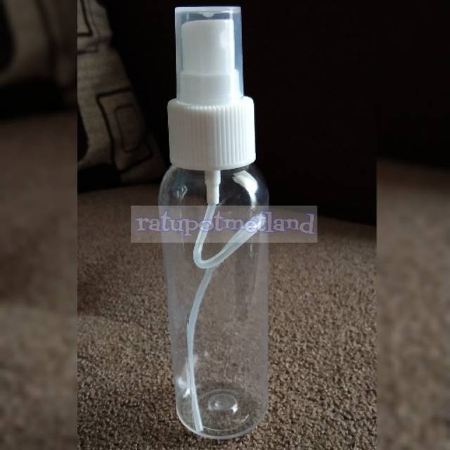 Jual Botol 100 ml plastik bening spray putih | Shopee Indonesia