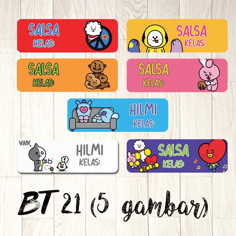 Jual STIKER LABEL NAMA BTS | Shopee Indonesia