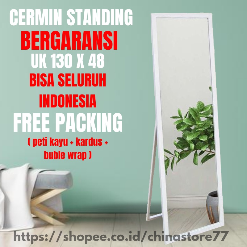 Jual Cermin Full Body Standing Mirror 130 X 48 Cermin Aesthetic Kaca ...