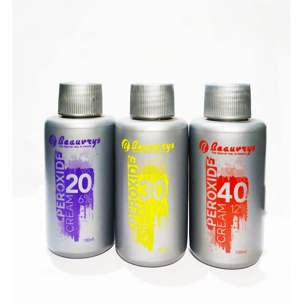 Jual Beauvrys Peroxide Developer Cream Cat Rambut 100ml | Shopee Indonesia