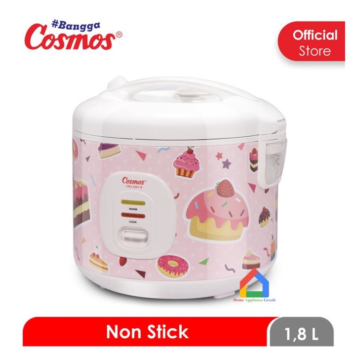 Jual Magic Com Cosmos CRJ-3301 N / Rice Cooker Cosmos CRJ3301N (1,8 L ...