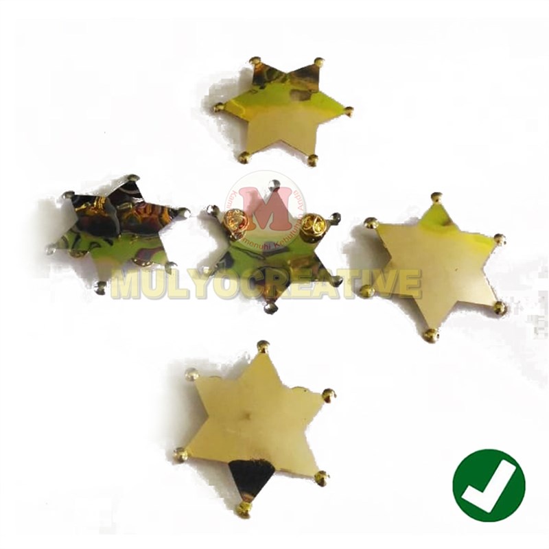 Jual Lencana Bintang Polos - Bross Pin Bintang Polos | Shopee Indonesia