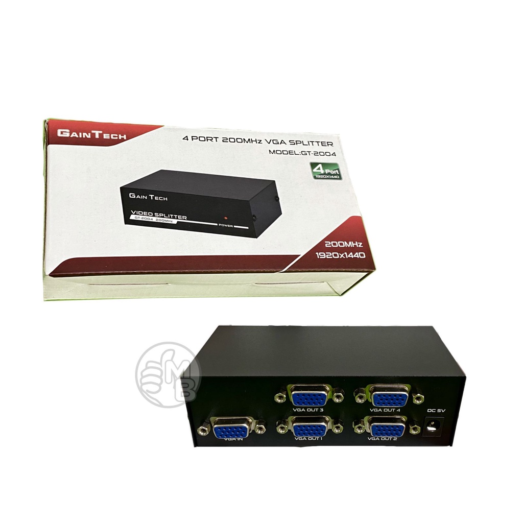 Jual Gaintech VGA Splitter 4 Port 200MHz | Shopee Indonesia
