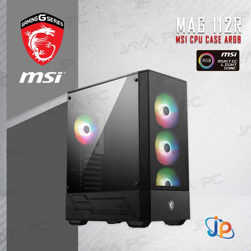 Jual MSI Gaming CPU Case MAG Forge 112R ARGB - Tempered Glass Chassis ...