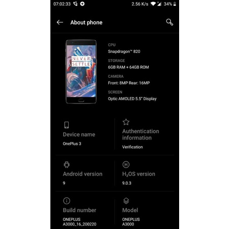 Jual Hp Android Second termurah dan terbaik. one plus a3000 6/64 | Shopee Indonesia