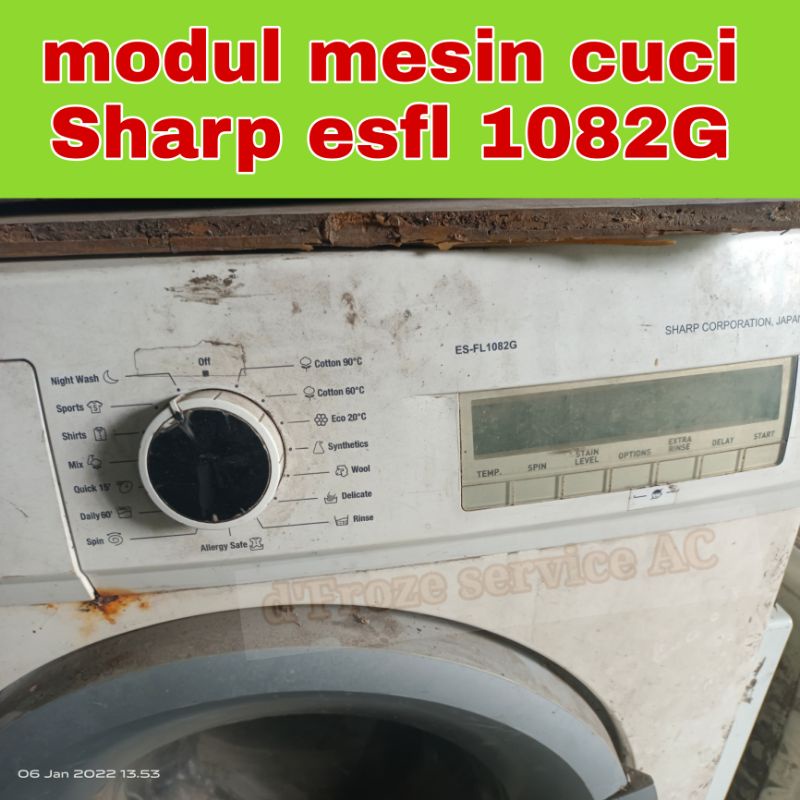 Jual modul mesin cuci Sharp front loading esfl 1082G | Shopee Indonesia