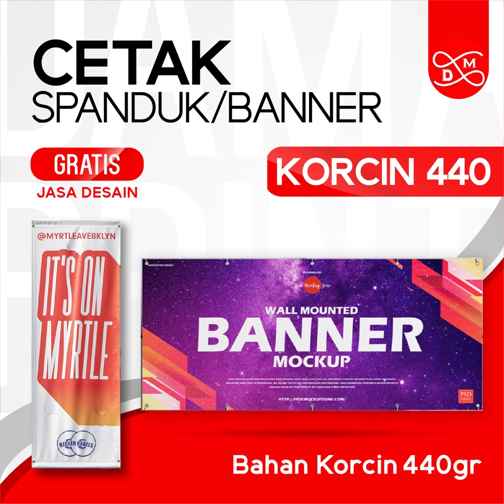 Jual Free Desain | Cetak Spanduk - Print Banner - Baliho Murah - Bahan Korcin (Korea Cina) 440 ...