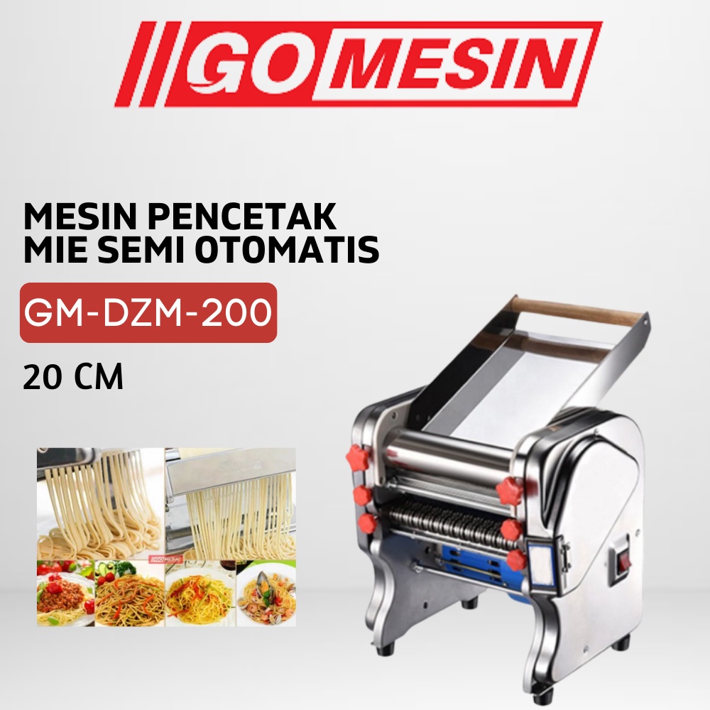 Jual MESIN GILING MIE OTOMATIS GOMESIN GM-DSS-200C ALAT PENCETAK MIE ...