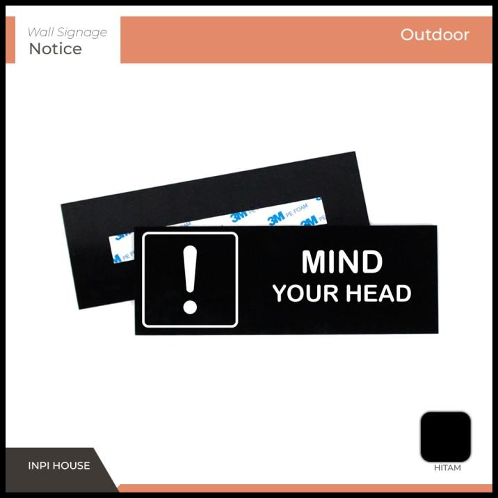 Jual Sign Board Mind Your Head - Awas Kepala - Sign Keselamatan ...