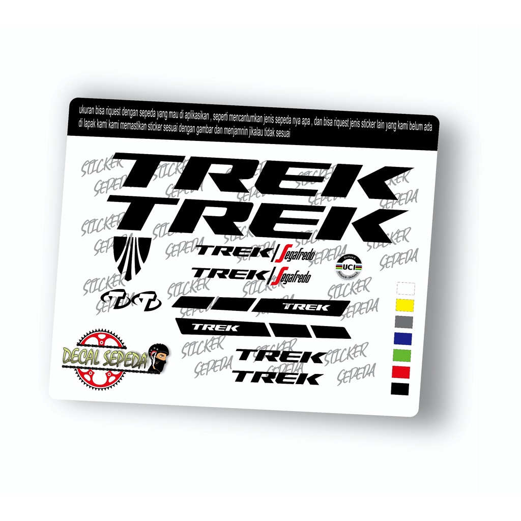 Jual decal sepeda trek - sticker sepeda trek full cutting | Shopee ...