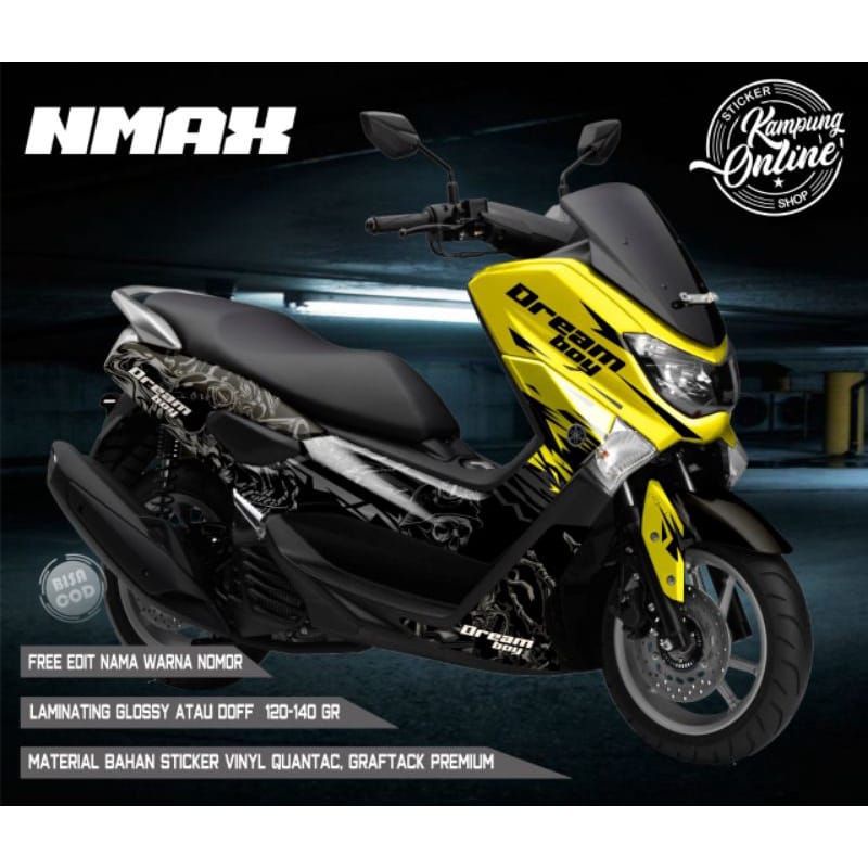 Jual DECAL STICKER YAMAHA NMEX LAMA //DREAMboy/KUNING | Shopee Indonesia