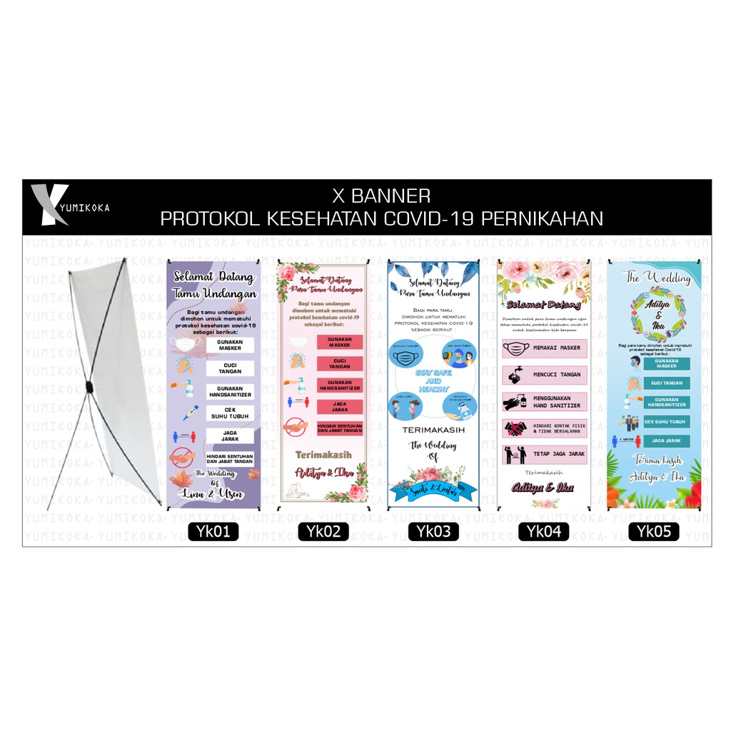 Jual X BANNER PROTOKOL KESEHATAN COVID | Shopee Indonesia