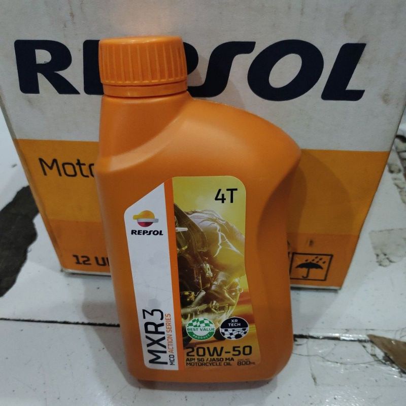 Jual Oli motor Repsol moto super 0.8L | Shopee Indonesia