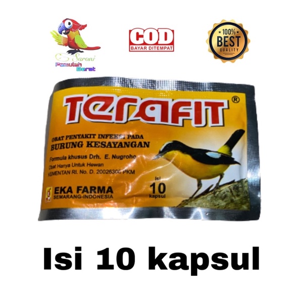 Jual OBAT TERAFIT UNTUK OBAT INFEKSI BURUNG ISI 10KAPSUL | Shopee Indonesia
