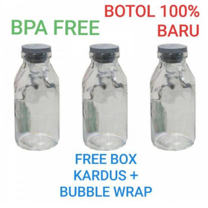 Jual Botol ASI Kaca 100% BARU Botol Kaca ASIP VIAL 100 ml BD07 Harga ...