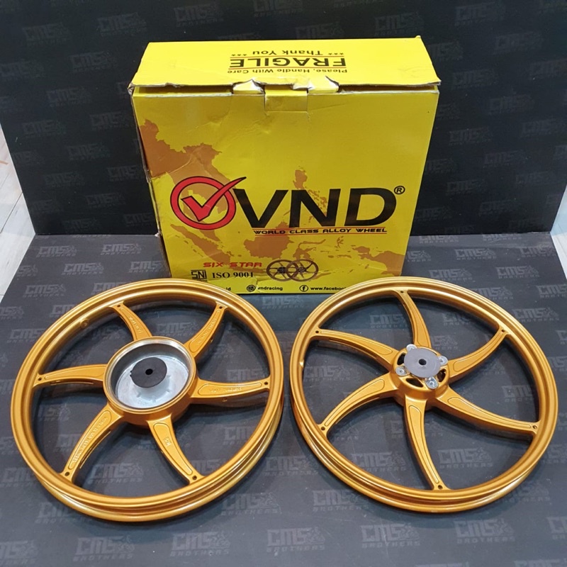 Jual Velg Velek Racing VND Yamaha Rx King Type Six Star Ring 17 Gold ...